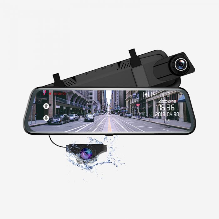 Rear View Mirror Dash Cam with Backup Camera - IVOOE